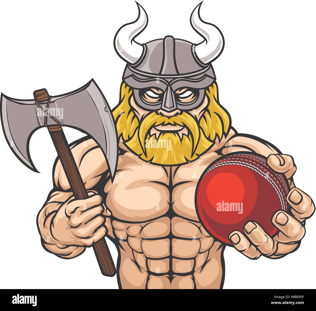 Viking Cricket Sports Mascot Stock Vector Image & Art - Alamy