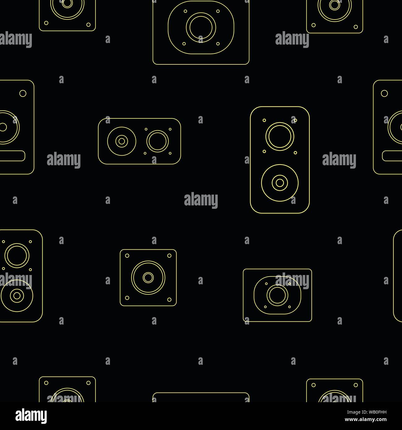 Neon color speakers seamless pattern Stock Vector Image & Art - Alamy