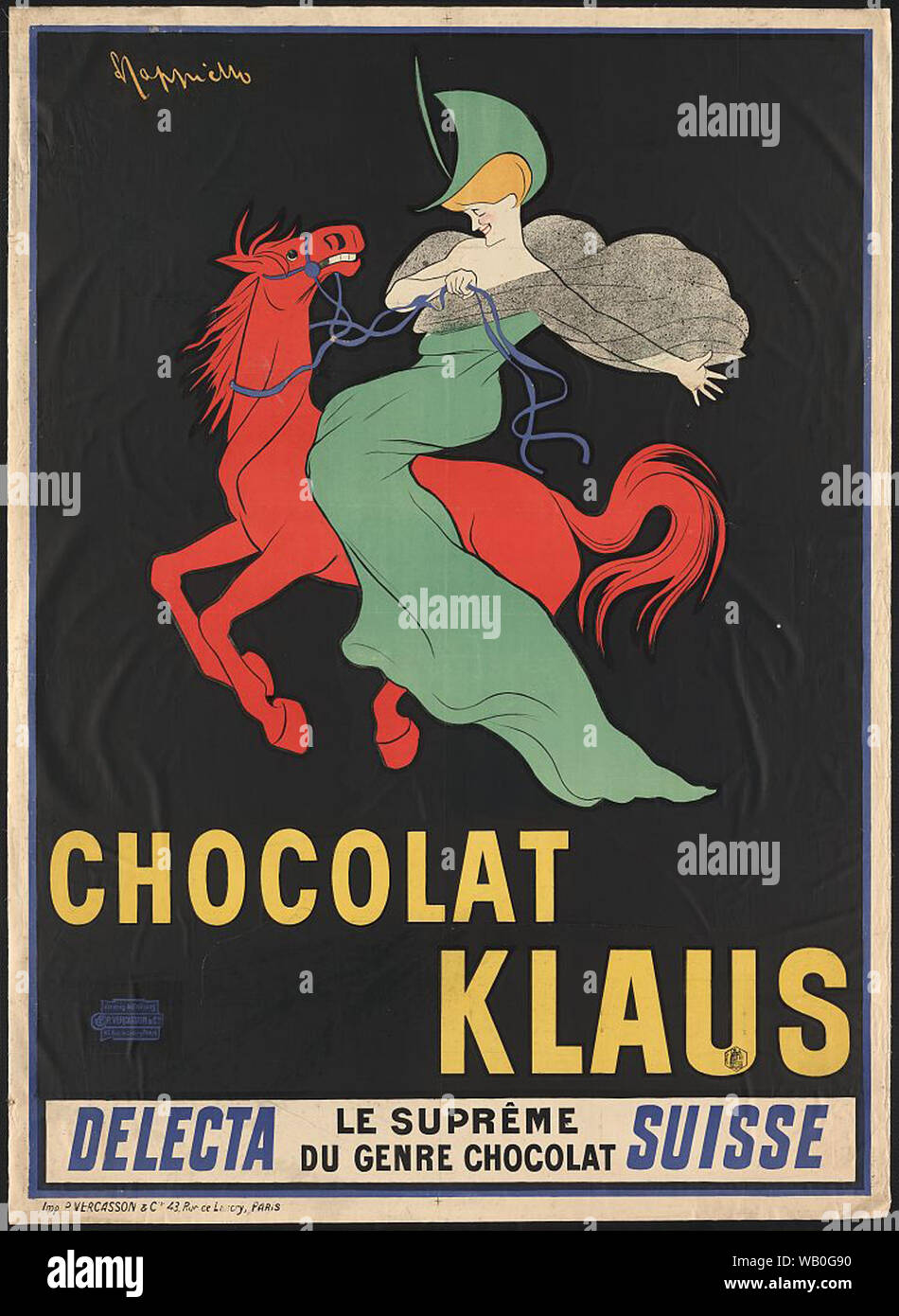 chocolat klaus poster Stock Photo - Alamy