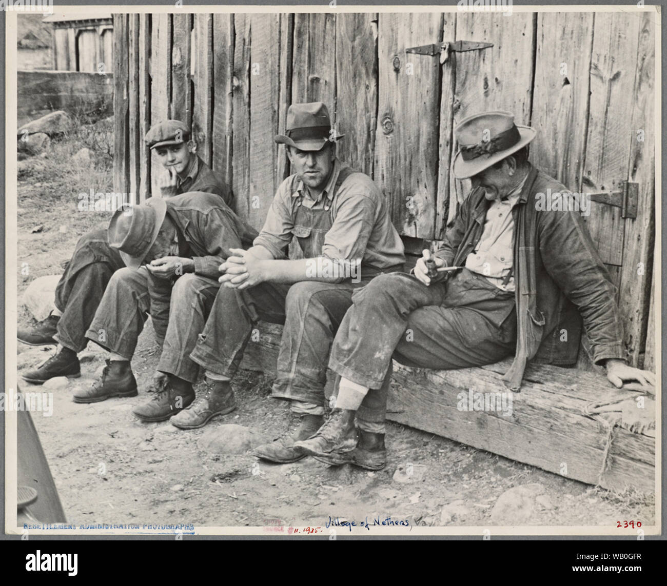 Vintage depression era photograph Stock Photo - Alamy