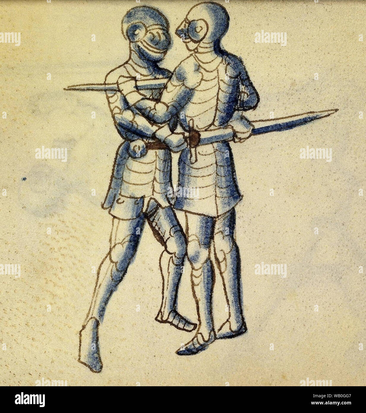 Vintage arms and armour - Knights training 'how to' guide illustration ...