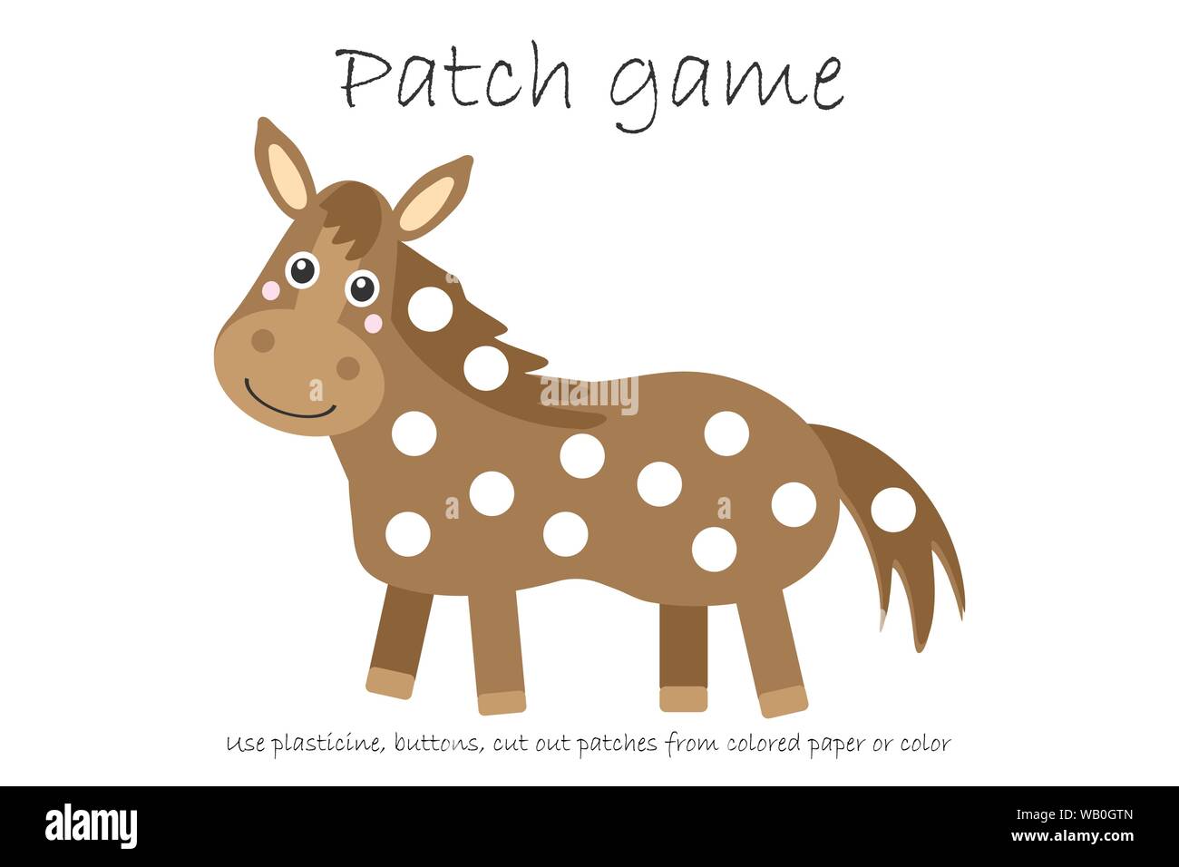 Education Patch game horse for children to develop motor skills, use ...
