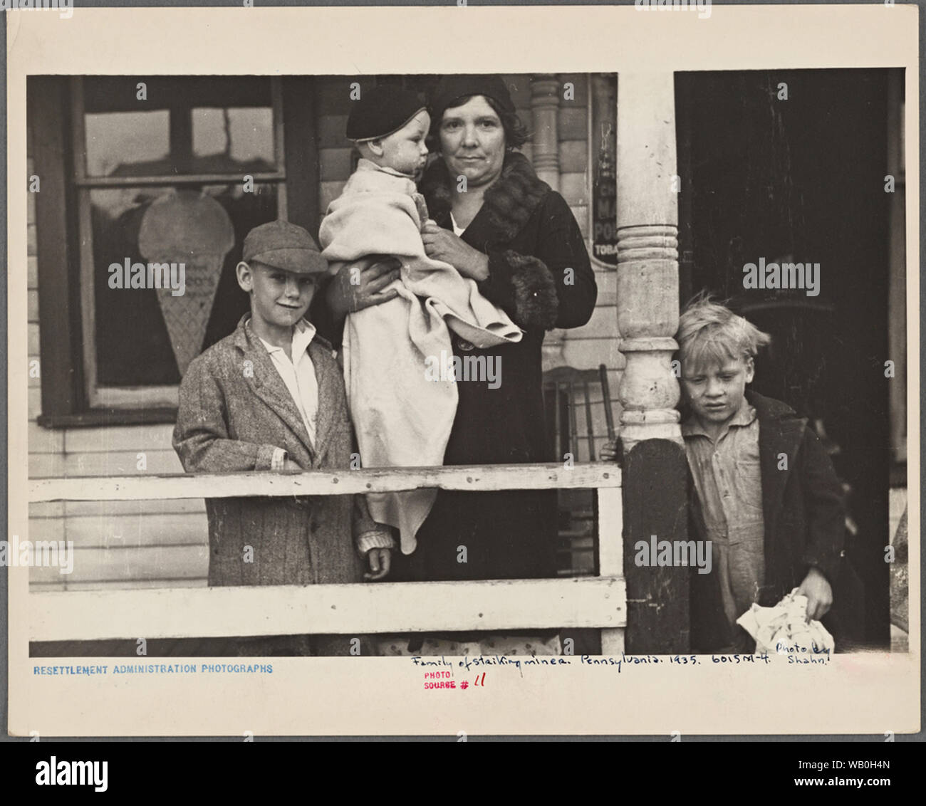 Vintage depression era photograph Stock Photo - Alamy