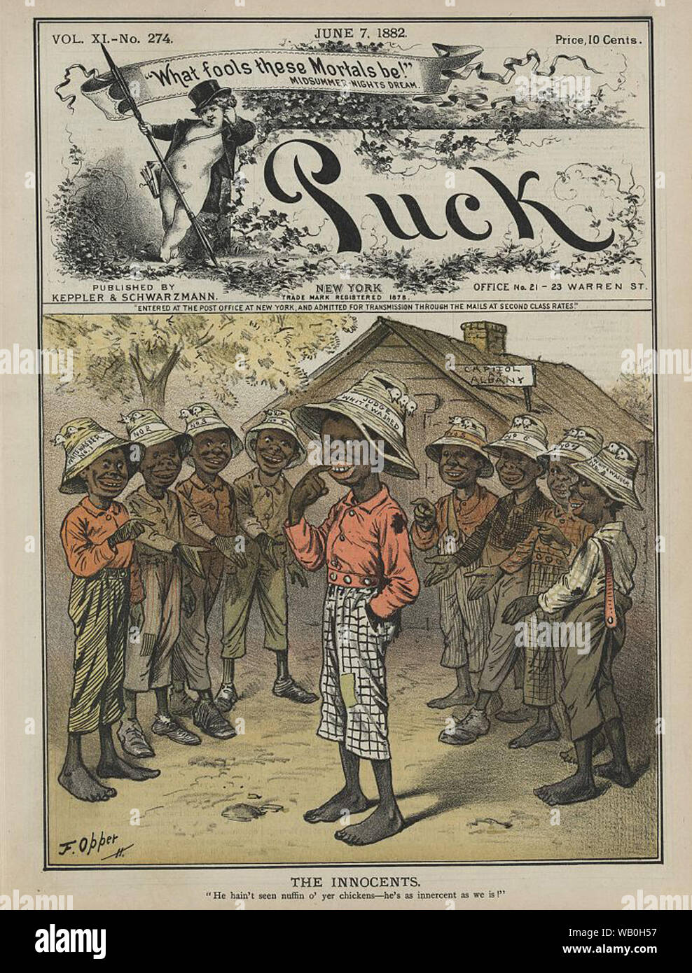 Puck magazine cartoon hi-res stock photography and images - Alamy