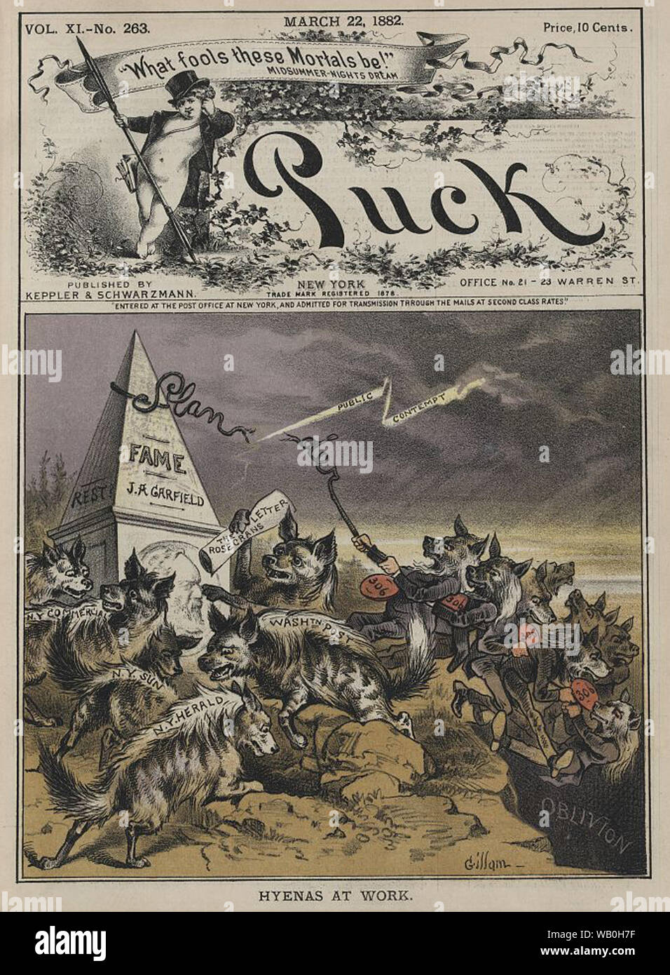 Puck magazine cartoon hi-res stock photography and images - Alamy