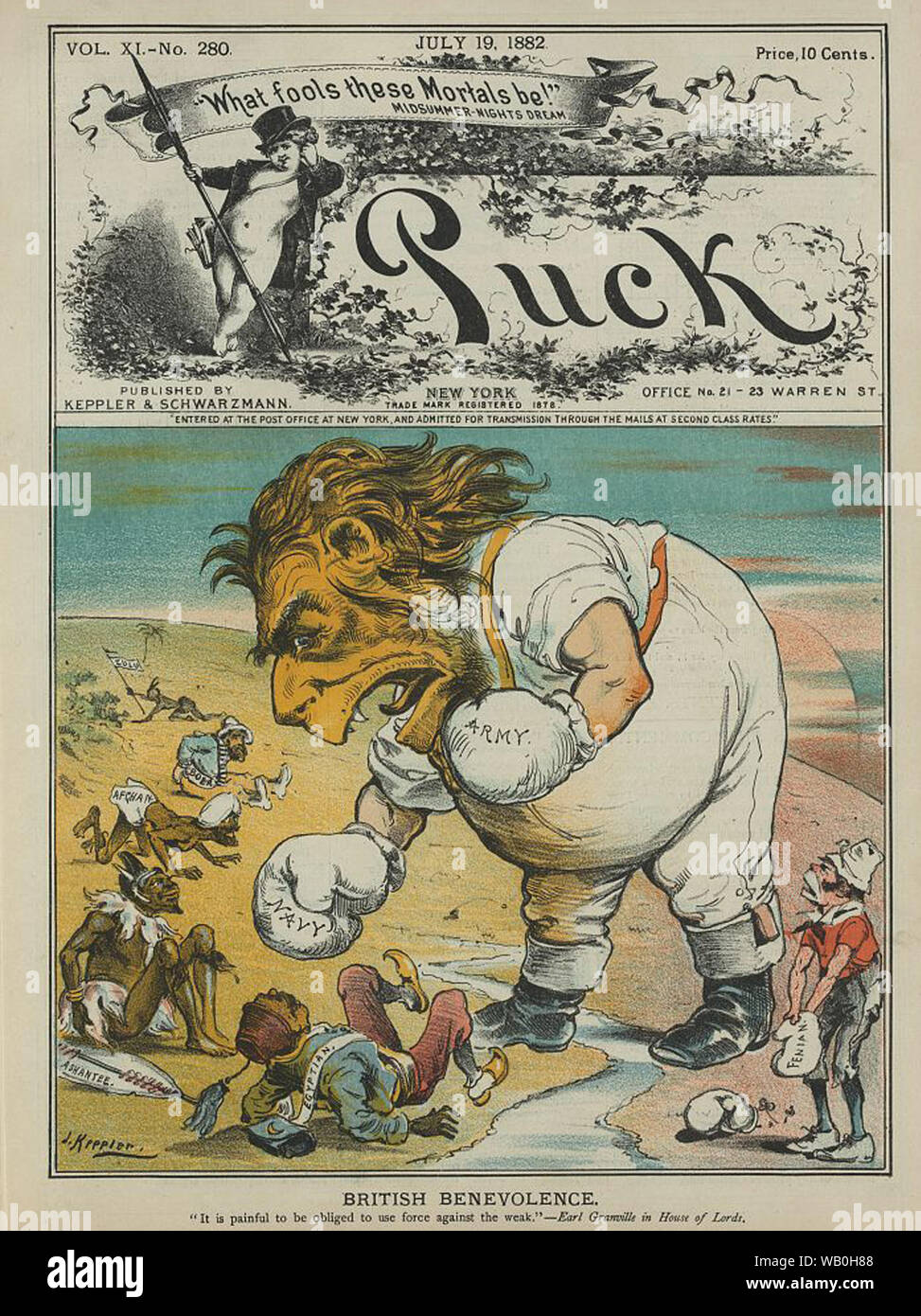 Puck magazine cartoon hi-res stock photography and images - Alamy