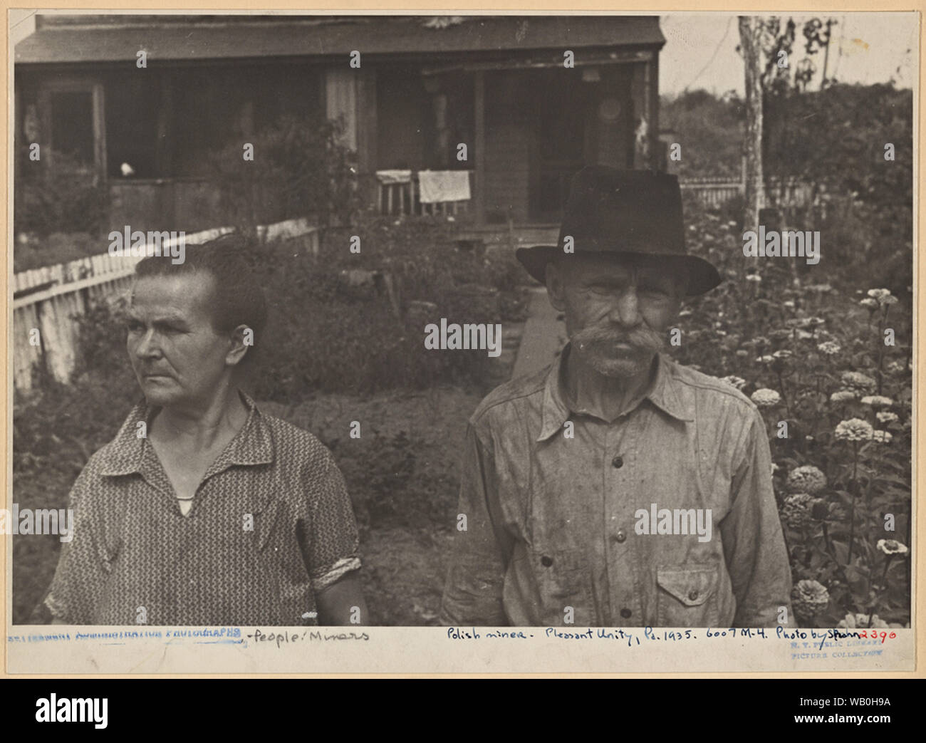 Vintage depression era photograph Stock Photo - Alamy