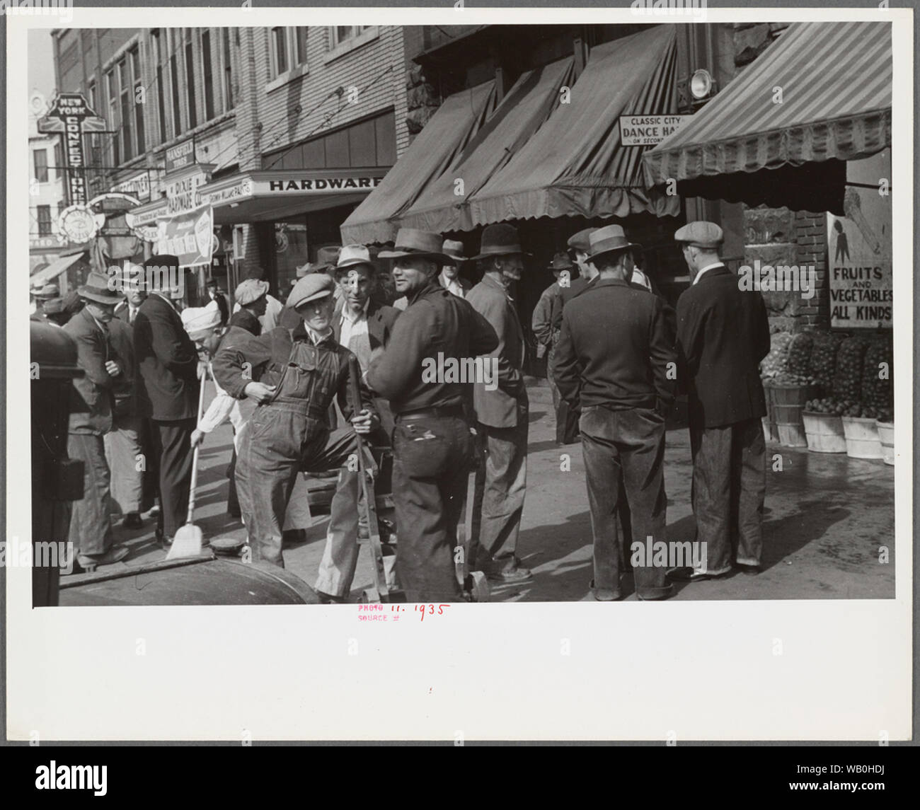 Vintage depression era photograph Stock Photo - Alamy