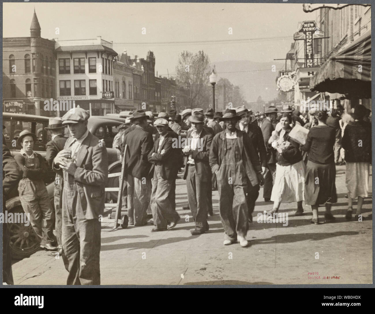 Vintage depression era photograph Stock Photo - Alamy