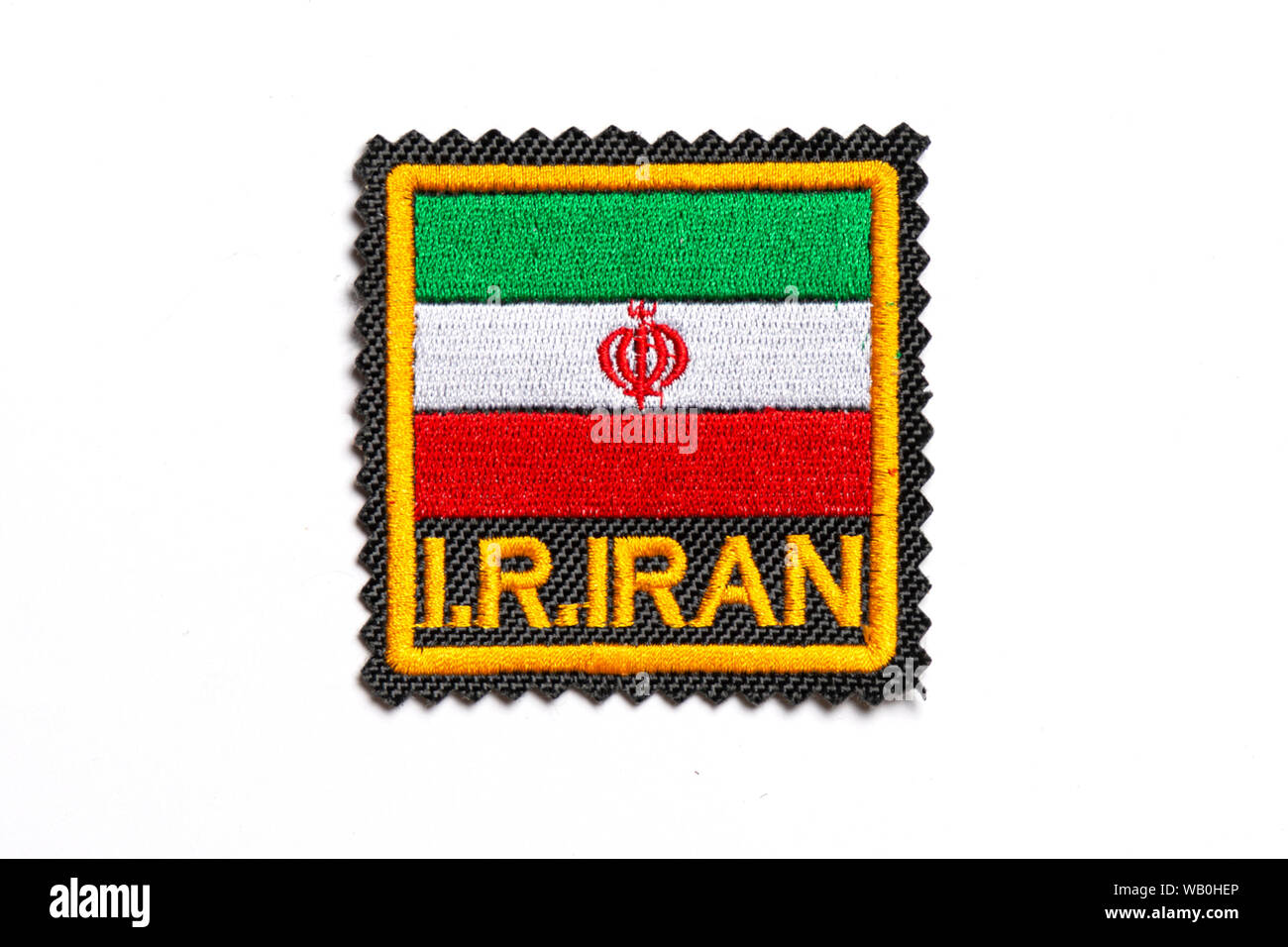 Isolated on white iranian flag hi-res stock photography and images - Alamy