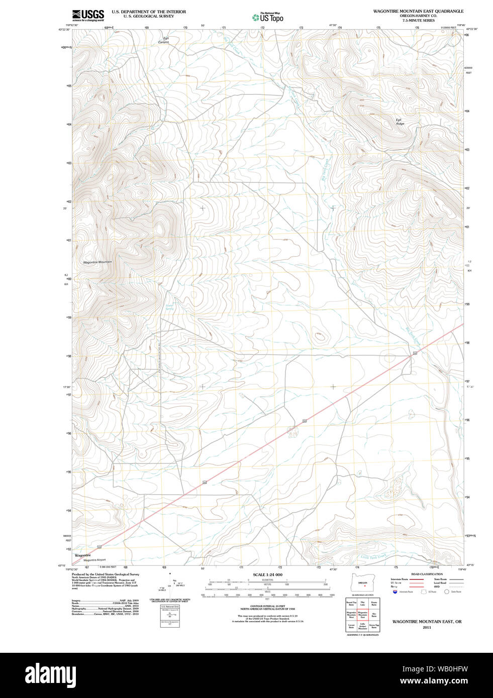 Map of wagontire hi-res stock photography and images - Alamy