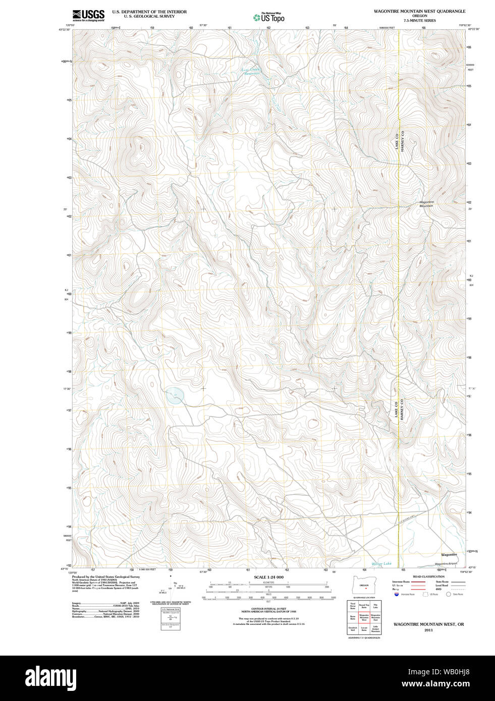 Map of wagontire hi-res stock photography and images - Alamy