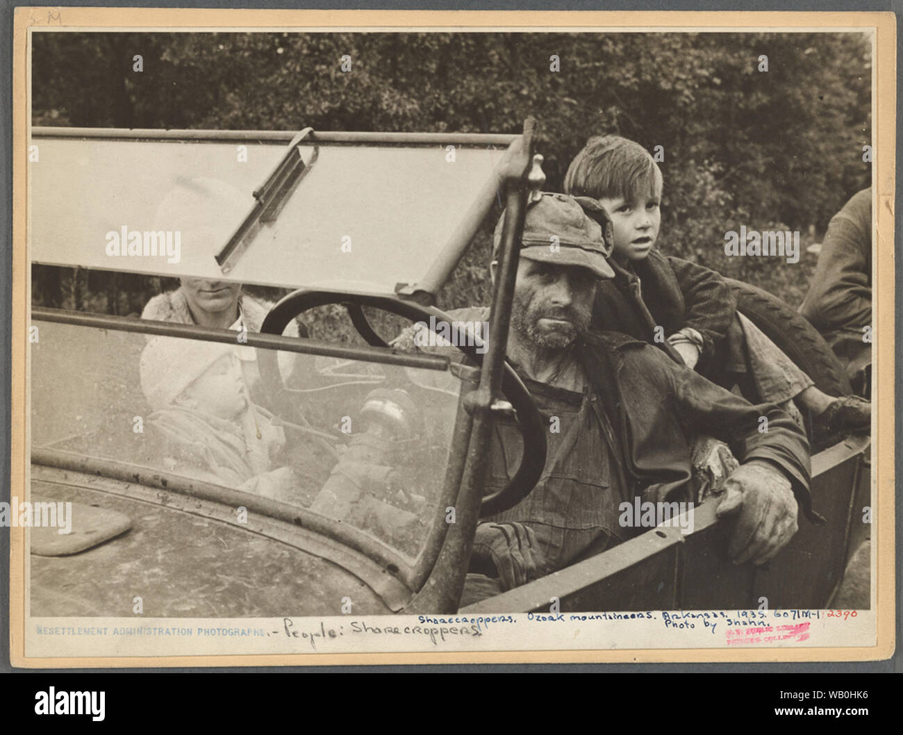 Vintage depression era photograph Stock Photo - Alamy