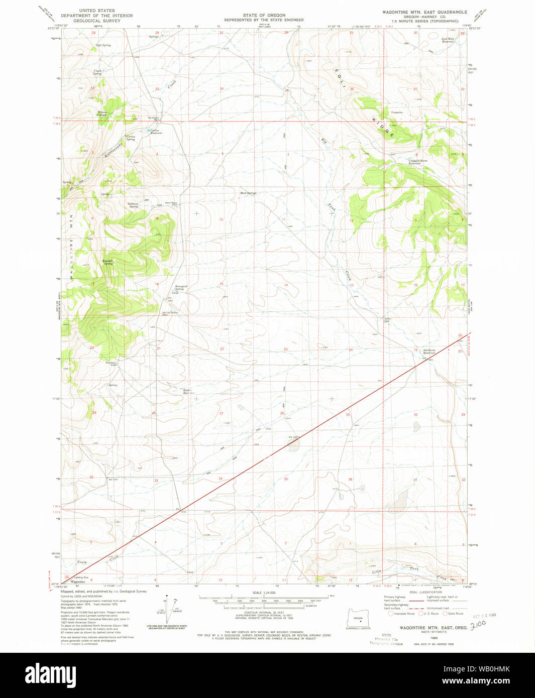Map of wagontire hi-res stock photography and images - Alamy
