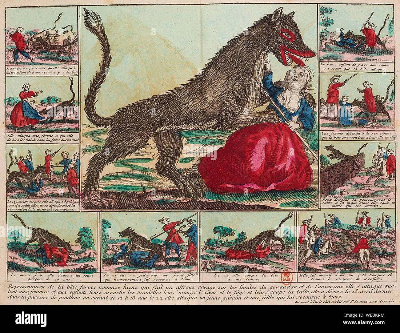 Attack of a werewolf Stock Photo - Alamy