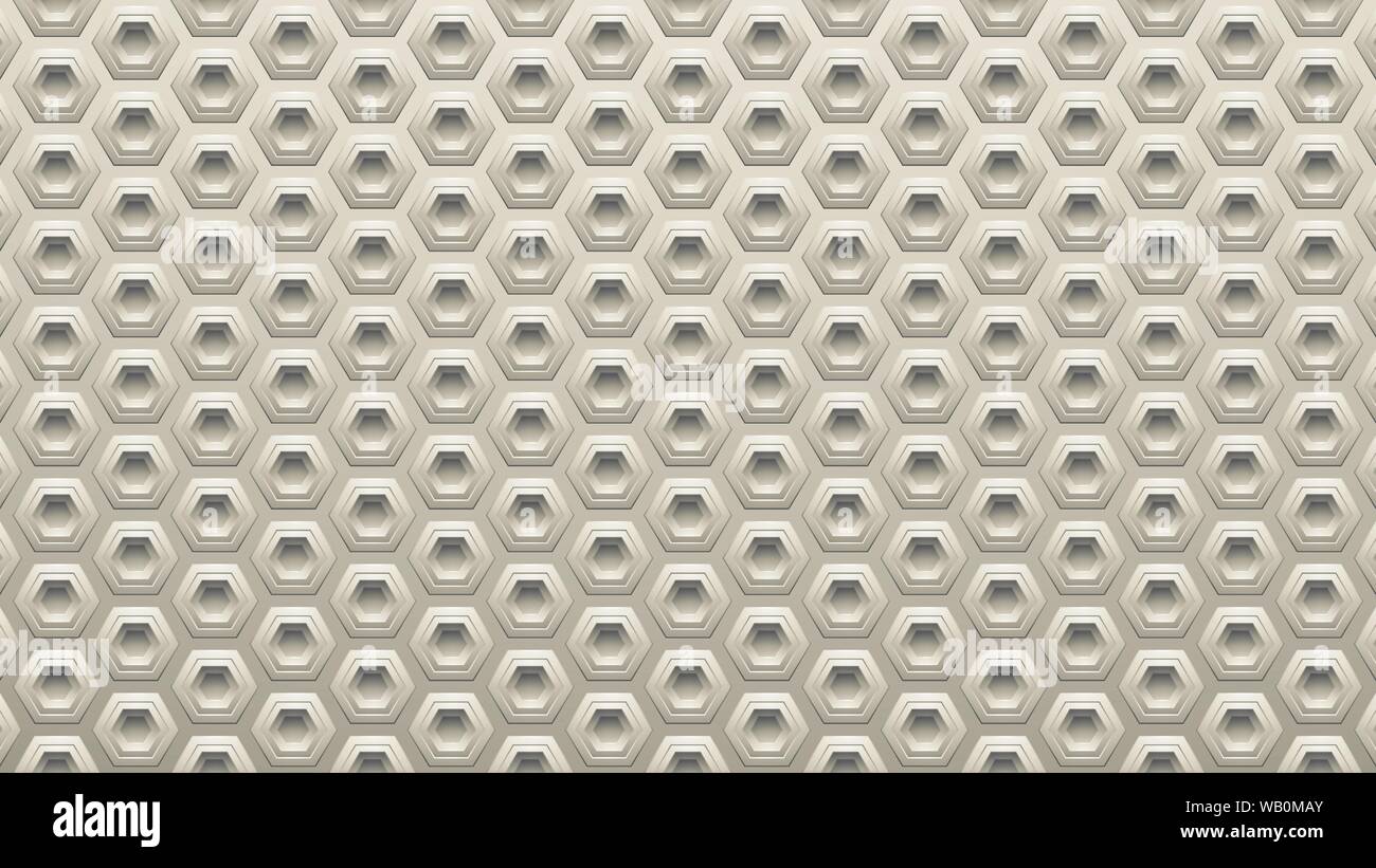 Vector Illustration of Matte Beige Embossed Hexagon Background Stock ...