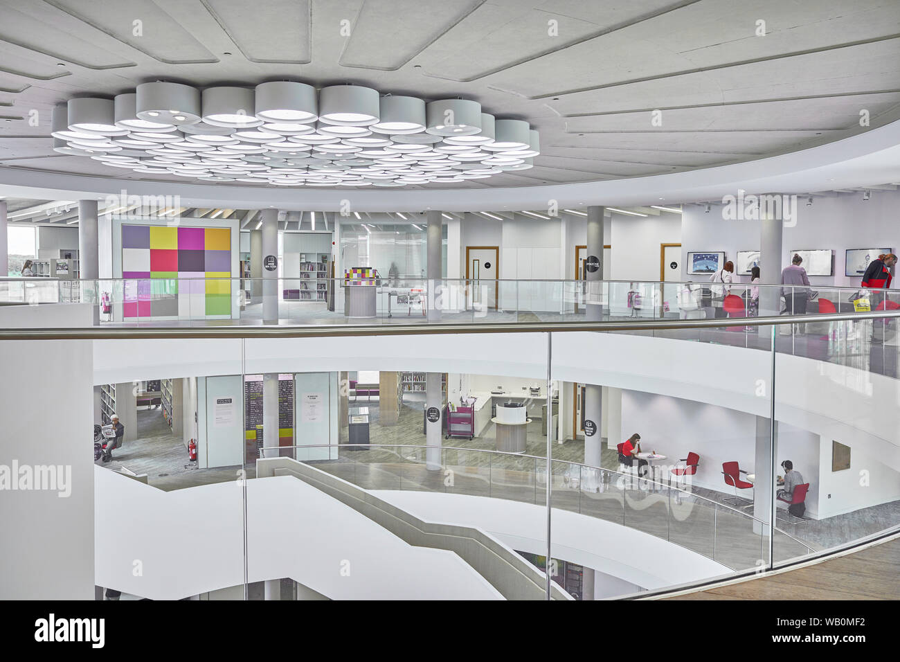 Interior of the National Centre for the Written Word library named The ...