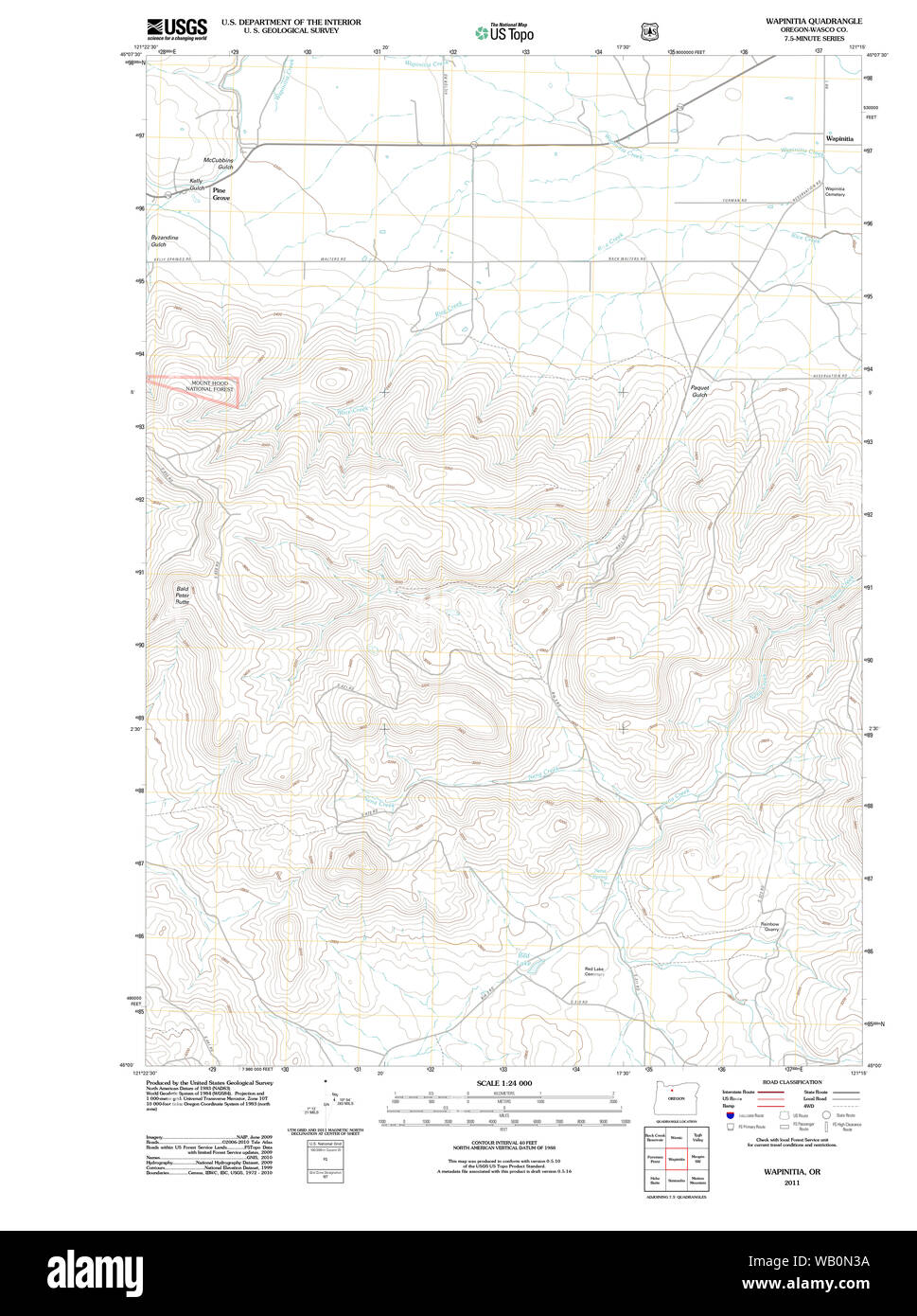 Map oregon usgs hi-res stock photography and images - Alamy