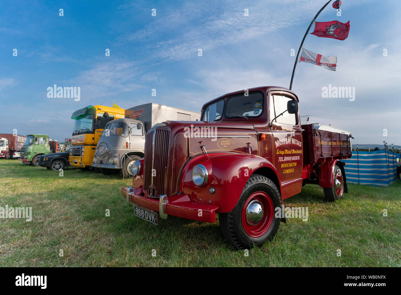 Whitby Traction Engine Rally 2019 and vintage trucks on display Stock ...