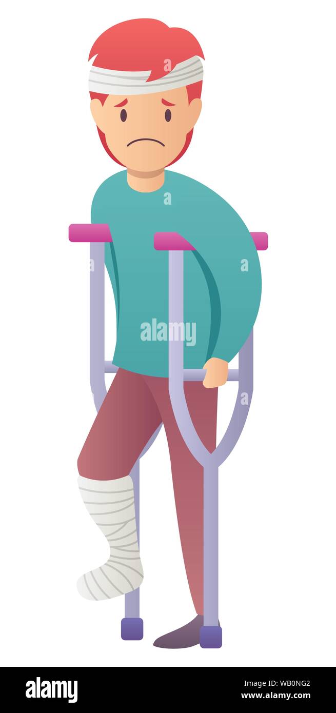 Injured Cartoon Person