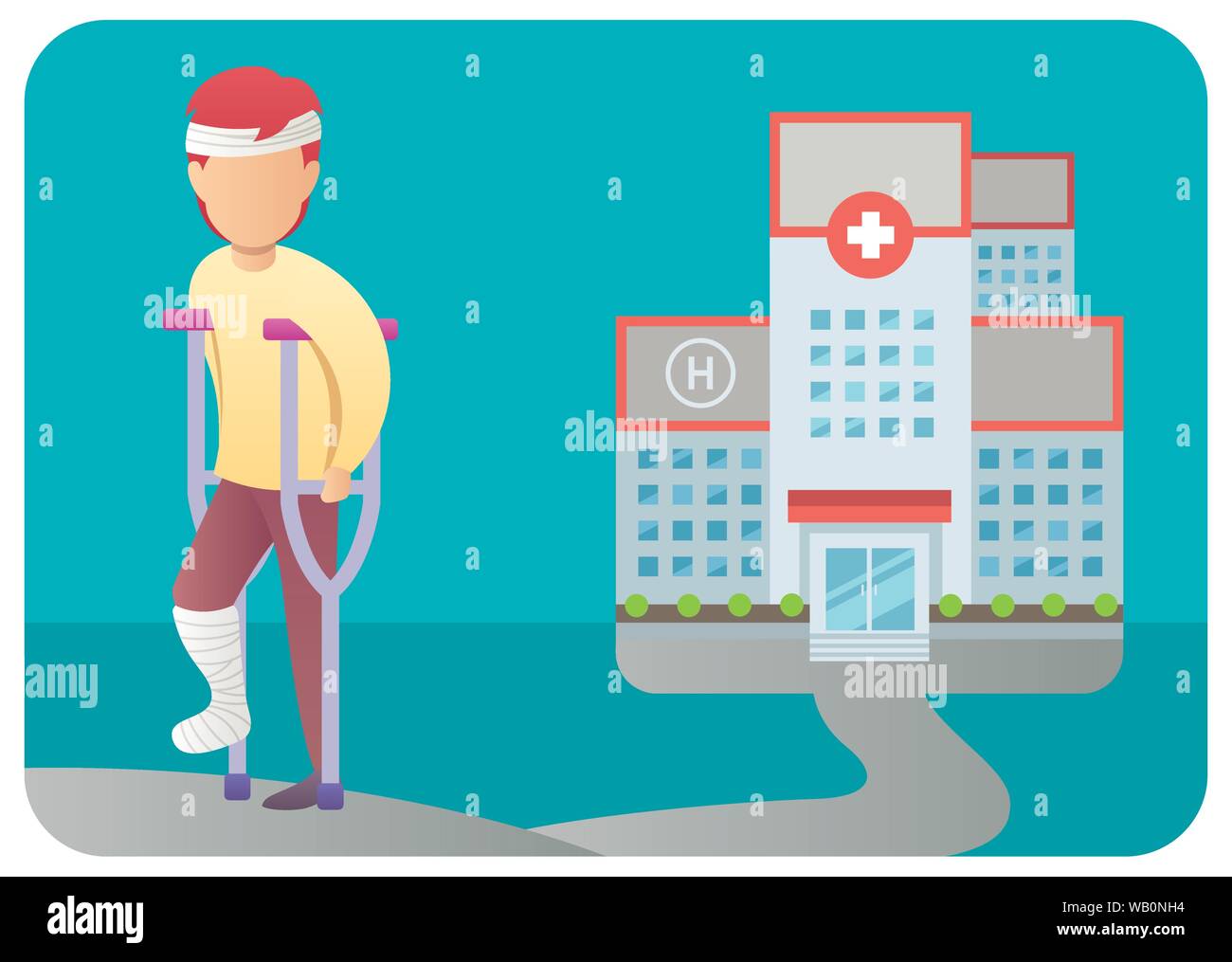 Man hospital Stock Vector Images - Alamy