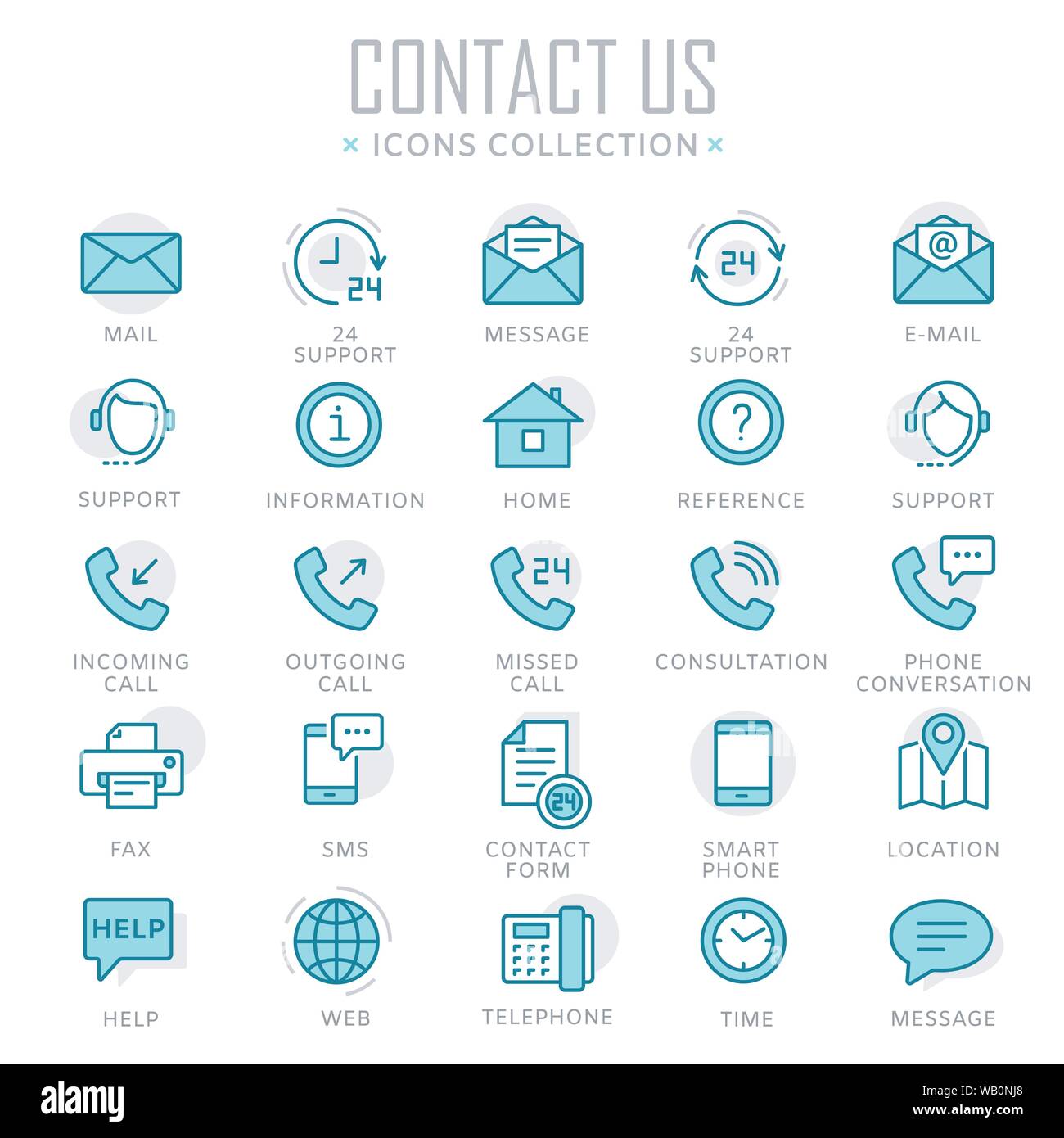 Thin line clock icon Cut Out Stock Images & Pictures - Alamy