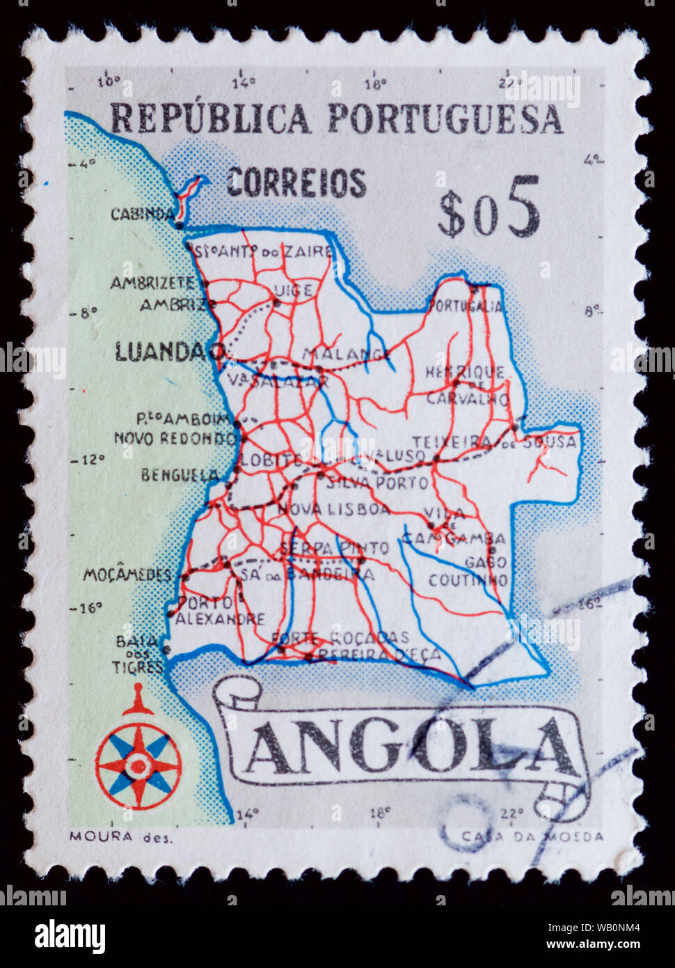 Postage stamp angola hi-res stock photography and images - Alamy