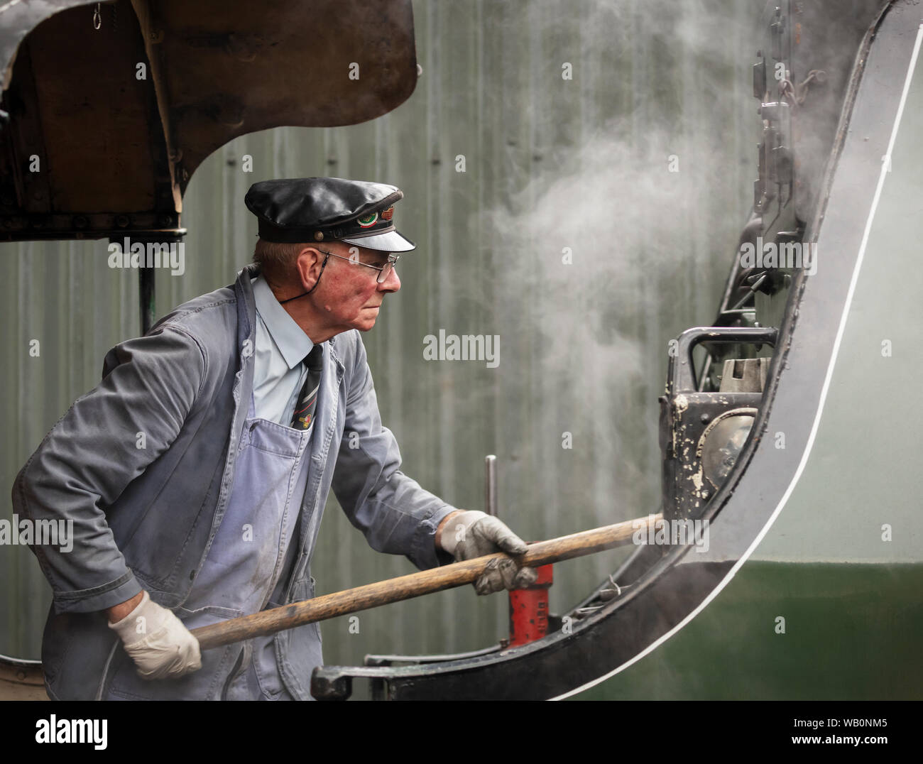 Engine driver on SR No. 926 Repton at Pickering Station, The North ...