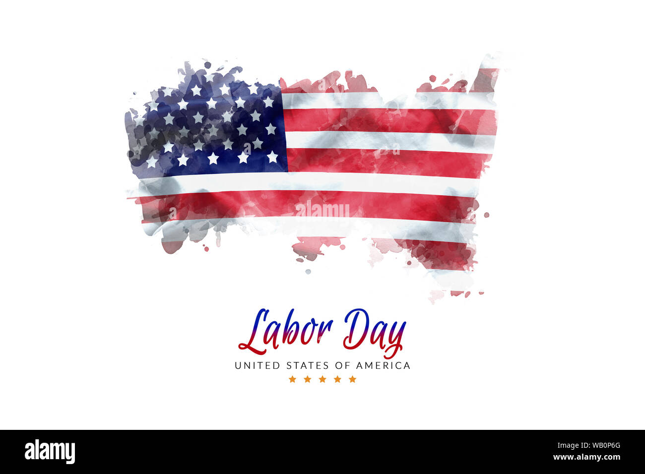 Usa flag lettering Cut Out Stock Images & Pictures - Alamy