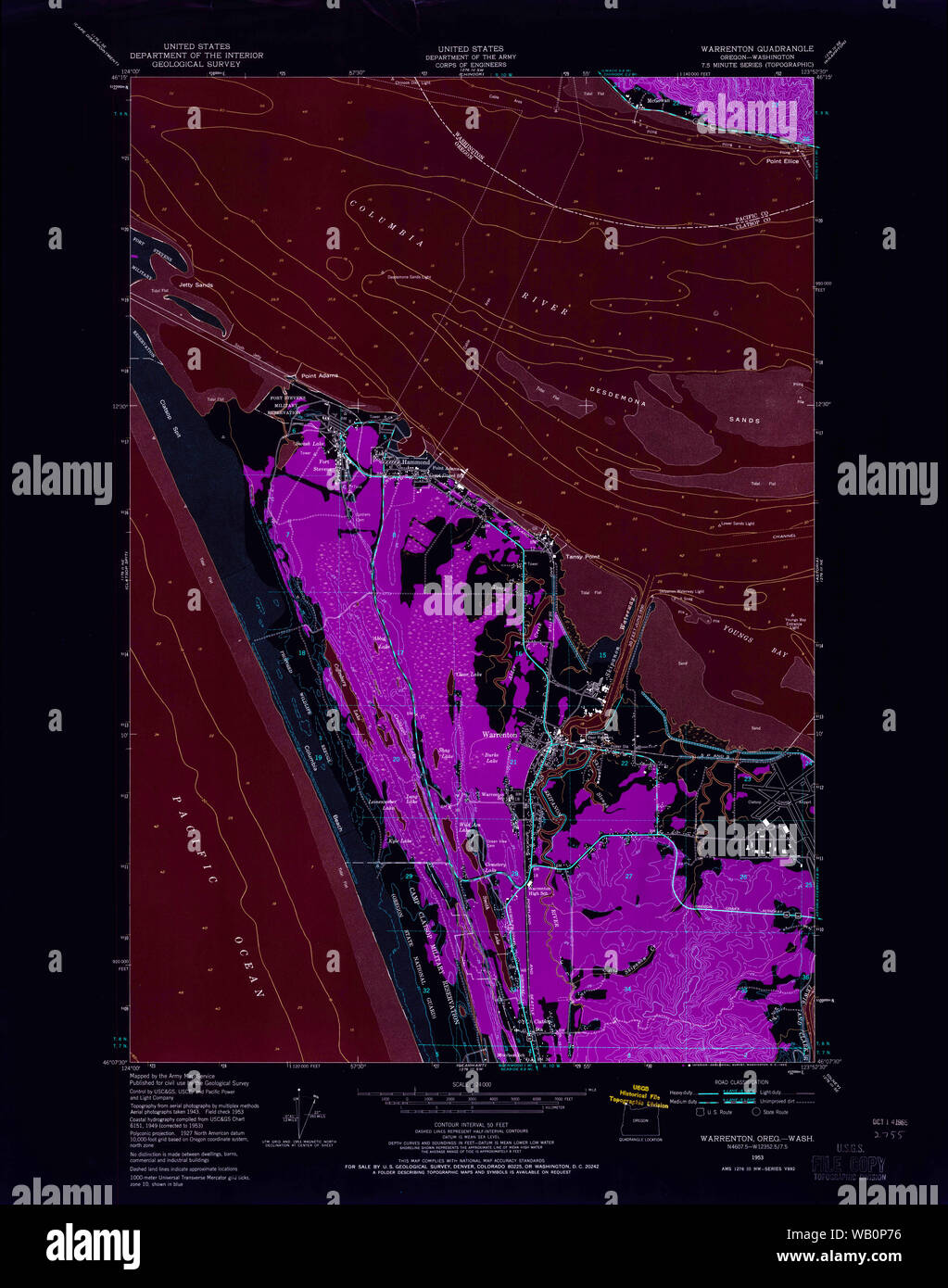 Map of warrenton hi-res stock photography and images - Alamy