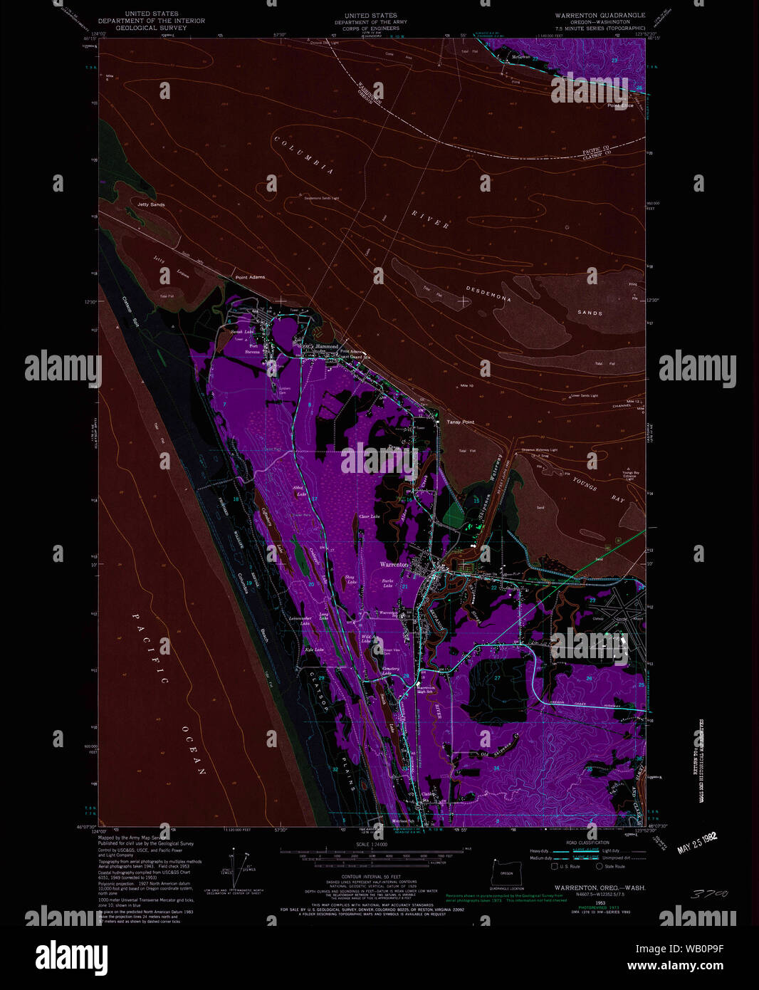 Map of warrenton hi-res stock photography and images - Alamy