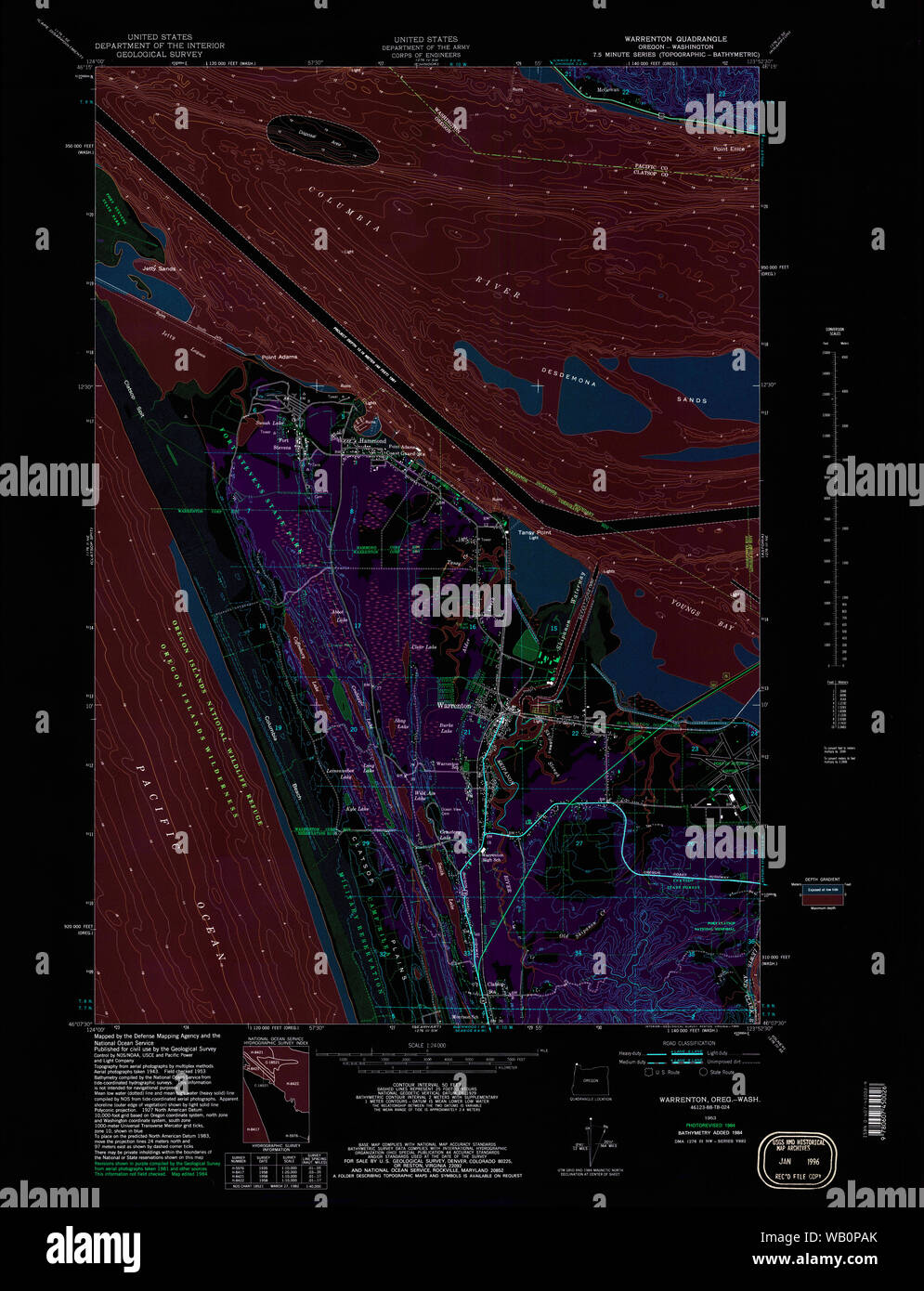 Map of warrenton hi-res stock photography and images - Alamy