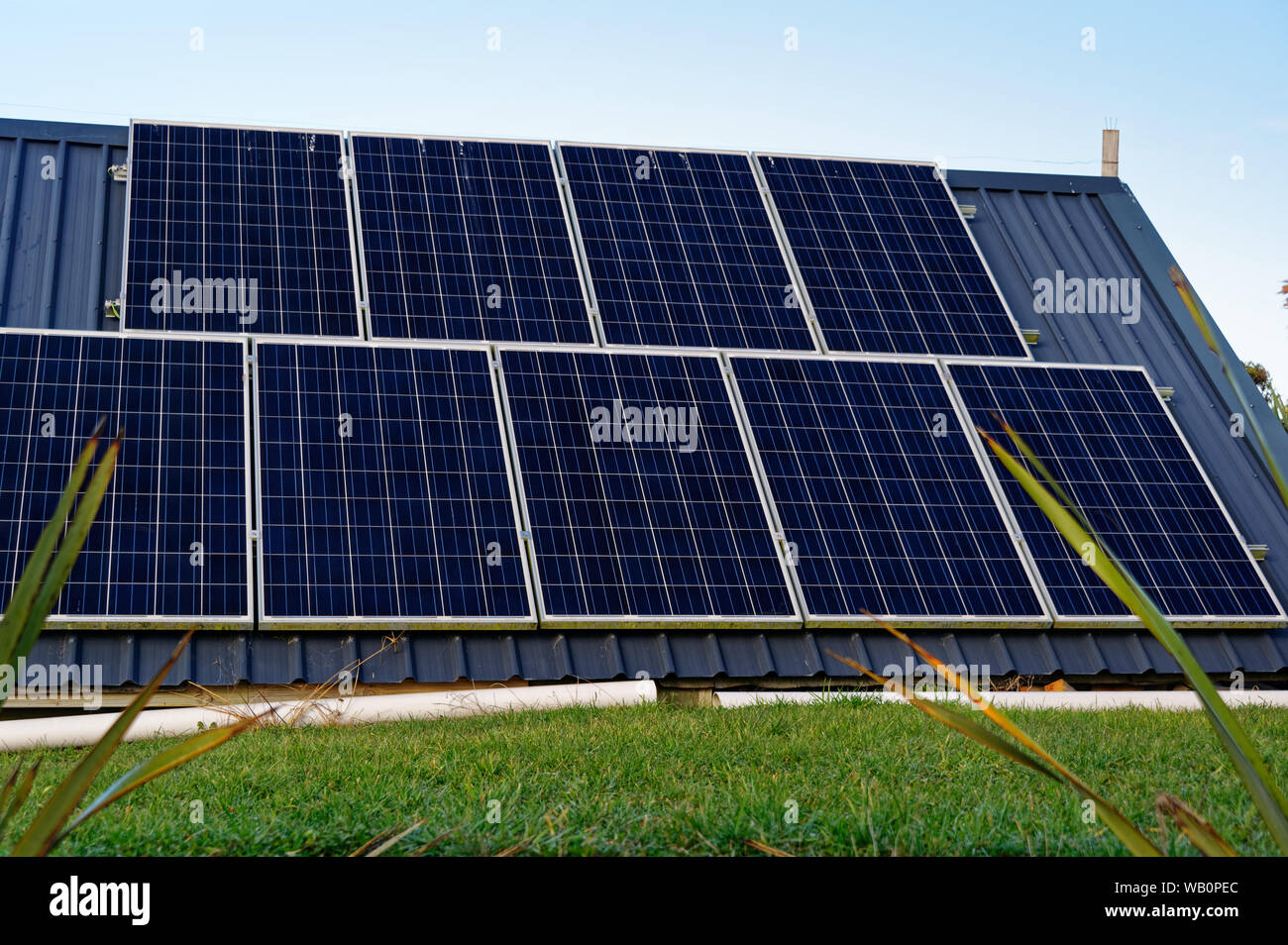 Power generation from solar panels Stock Photo - Alamy