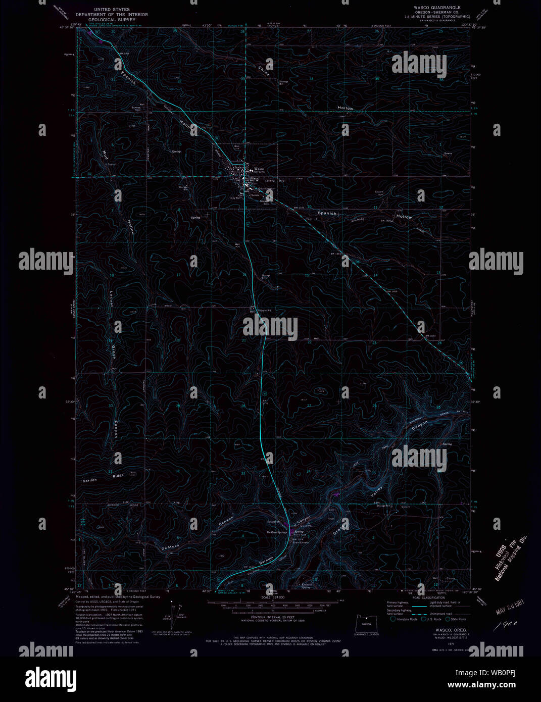 Map of wasco hi-res stock photography and images - Alamy