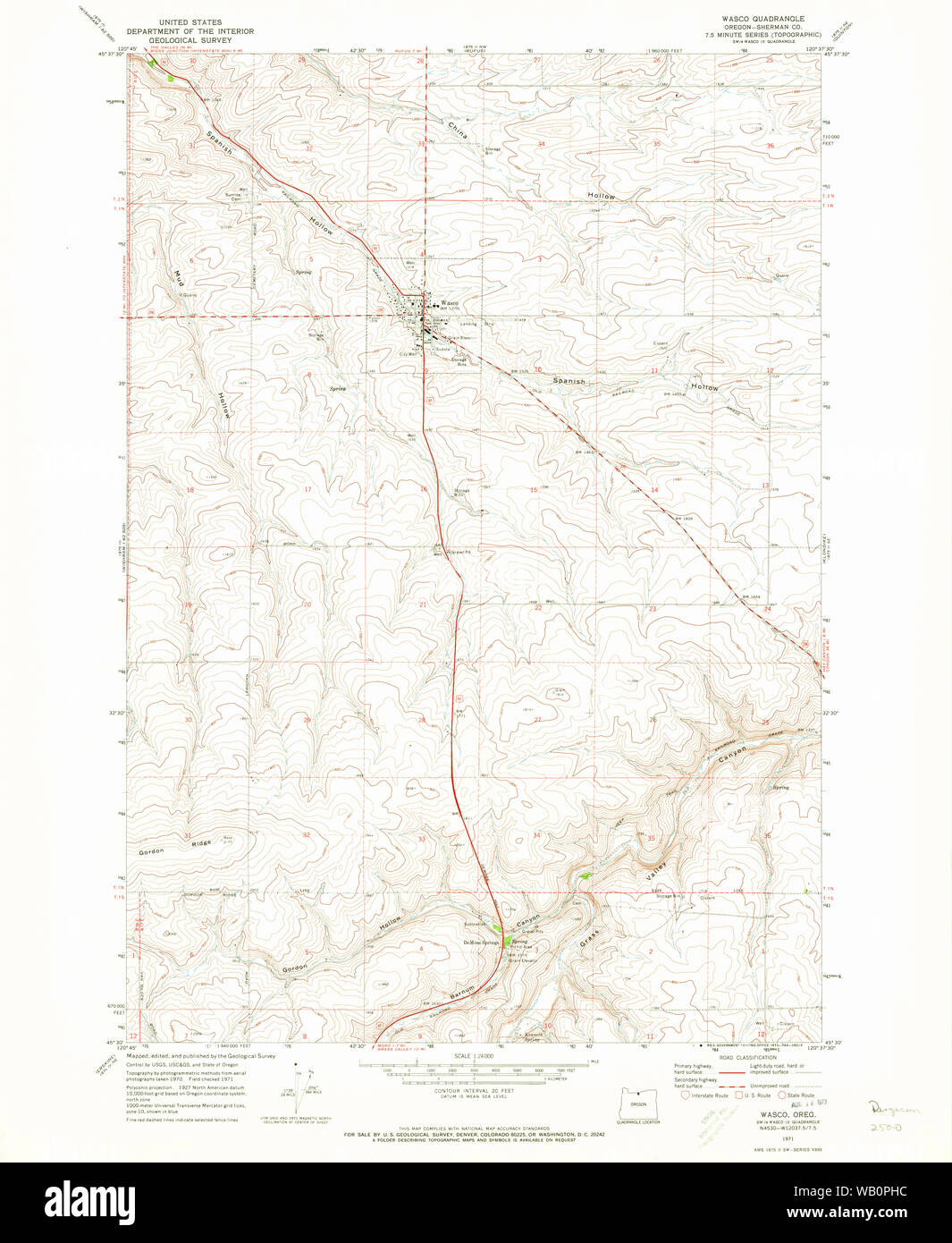 Map of wasco hi-res stock photography and images - Alamy