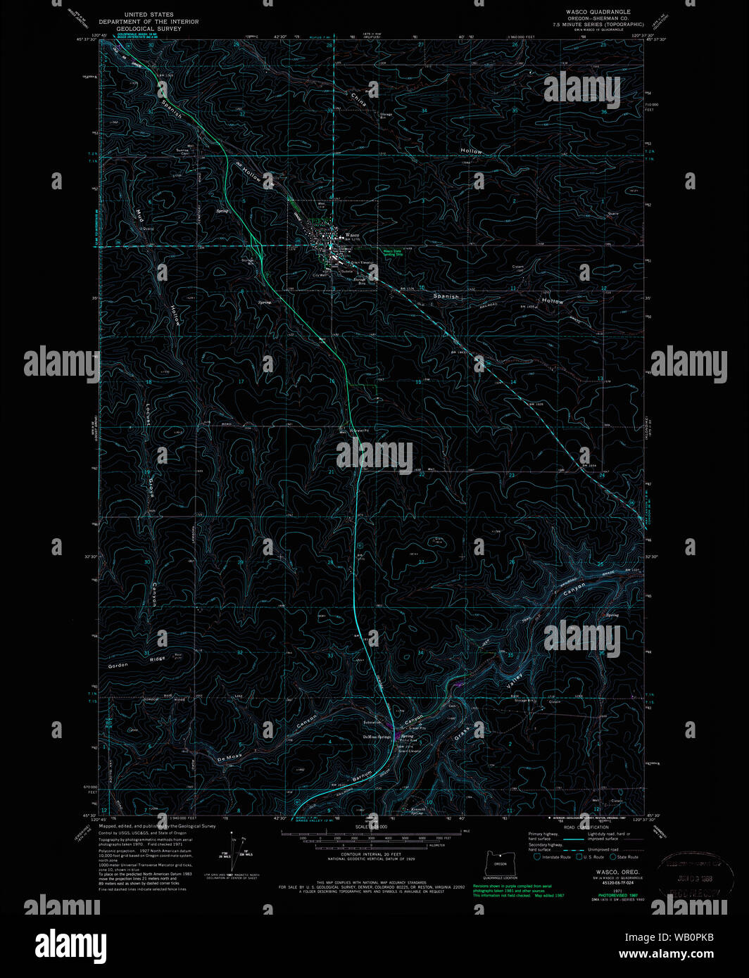 Map of wasco hi-res stock photography and images - Alamy