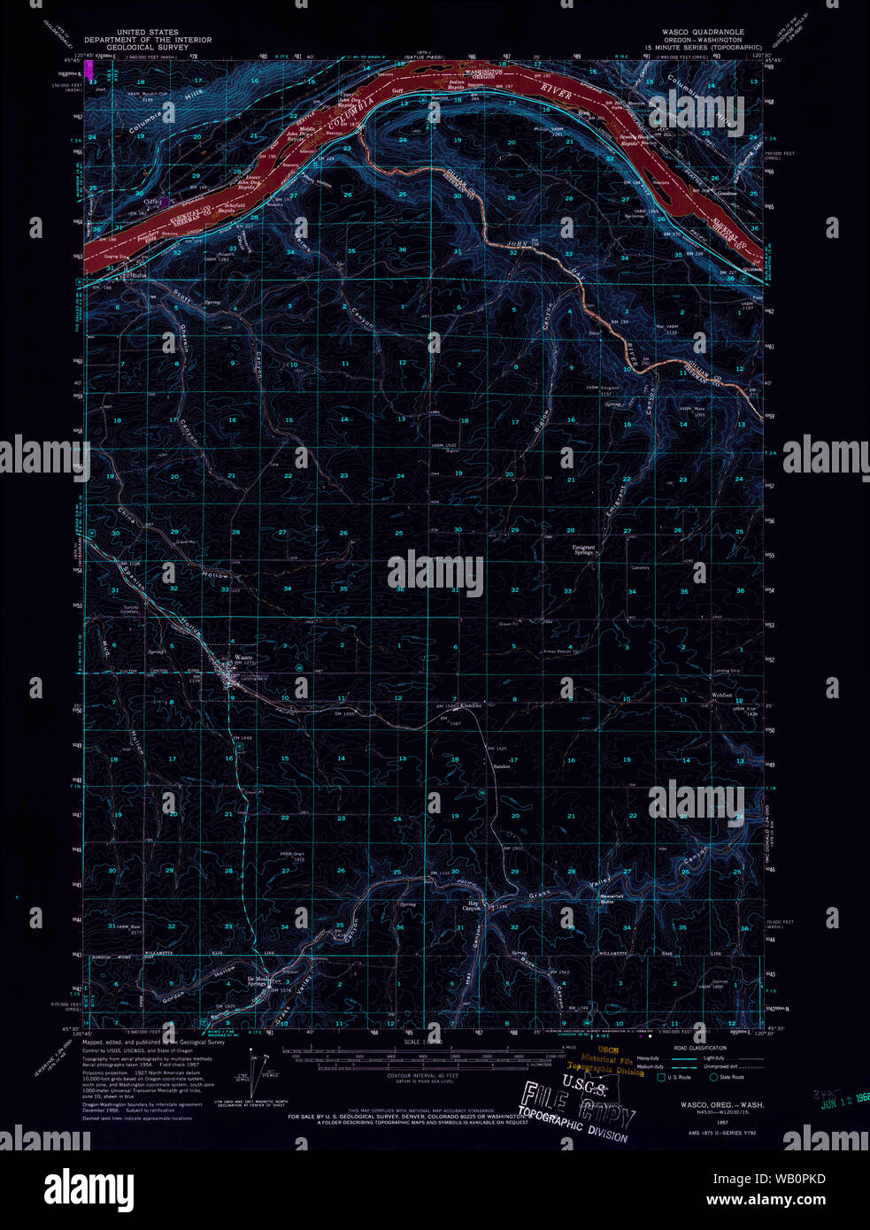 Map of wasco hi-res stock photography and images - Alamy
