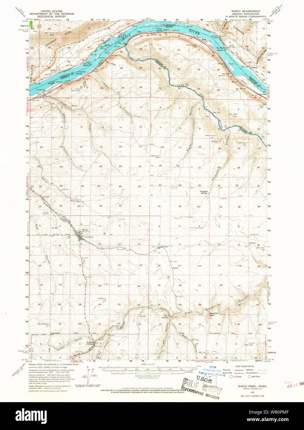 Map of wasco hi-res stock photography and images - Alamy