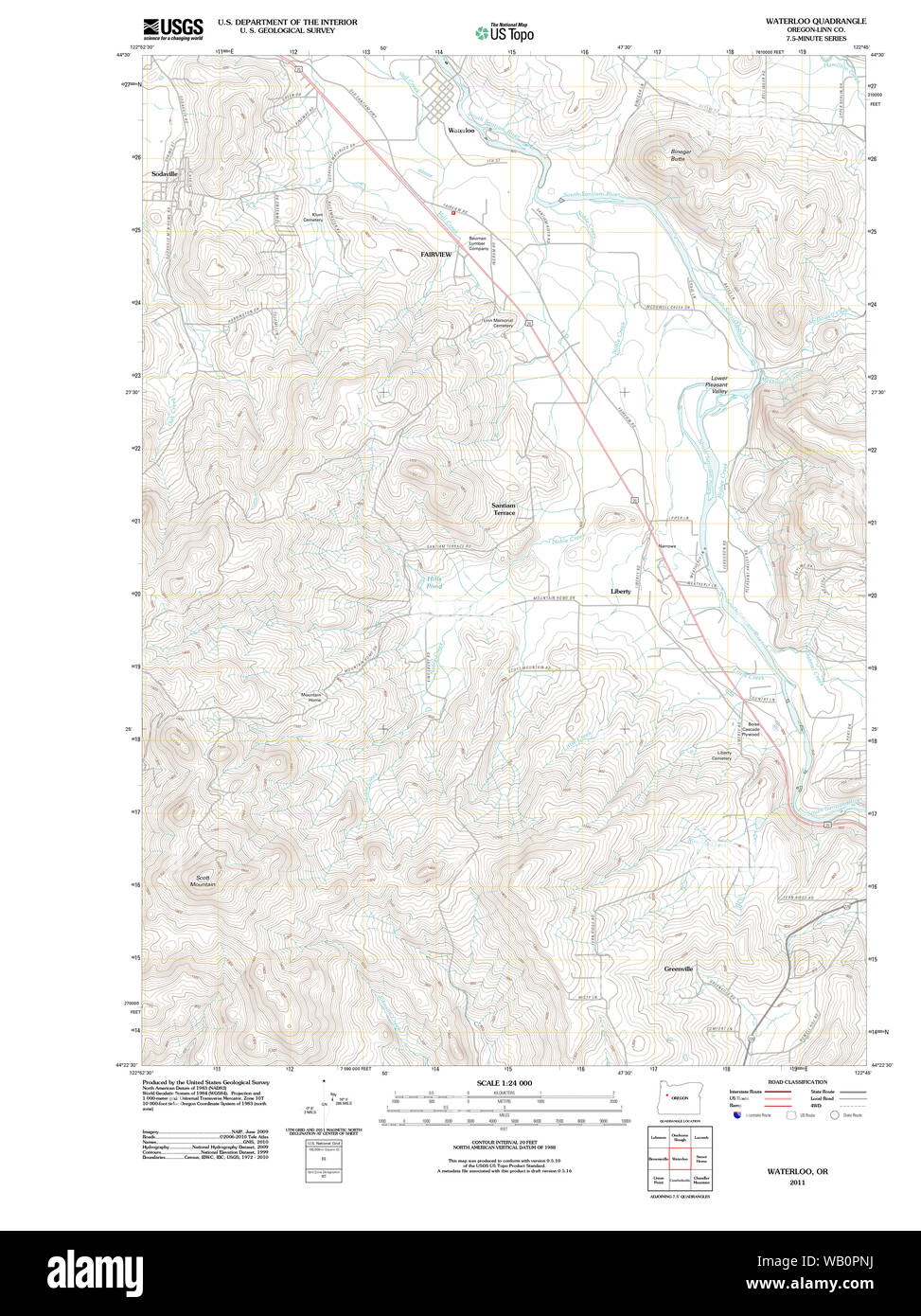 Map of waterloo Cut Out Stock Images & Pictures - Alamy