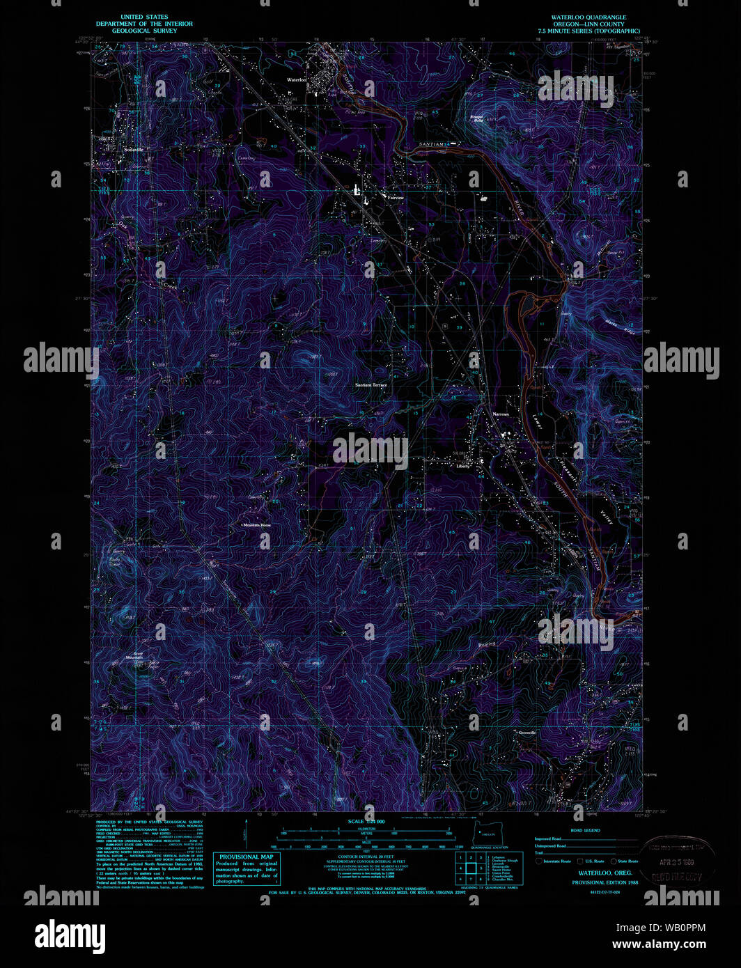 Map Of Waterloo High Resolution Stock Photography and Images - Alamy