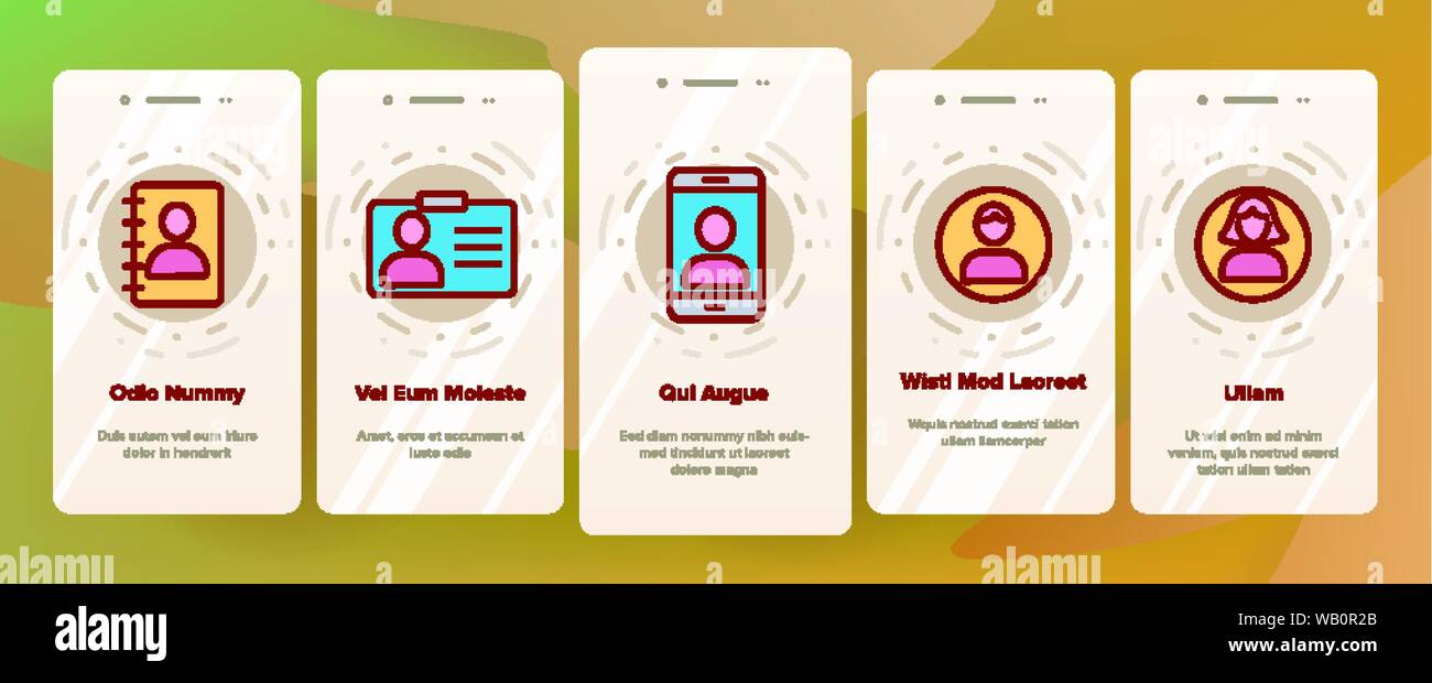 User Sign Onboarding Vector Stock Vector Image & Art - Alamy