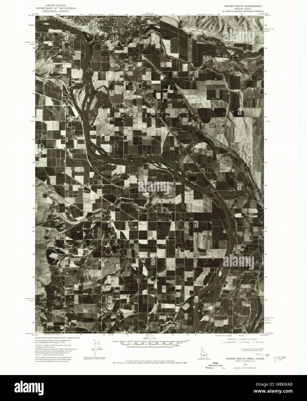 Map of weiser hi-res stock photography and images - Alamy