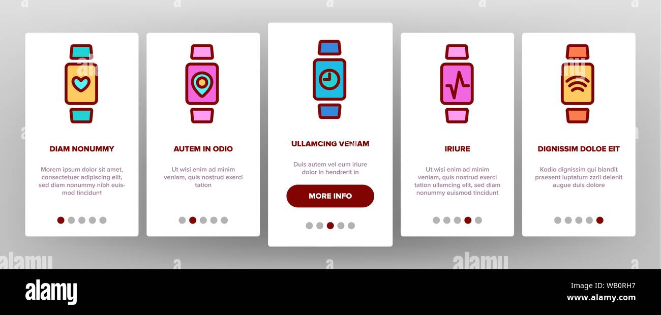 Watch Tracker Onboarding Vector Stock Vector Image & Art - Alamy