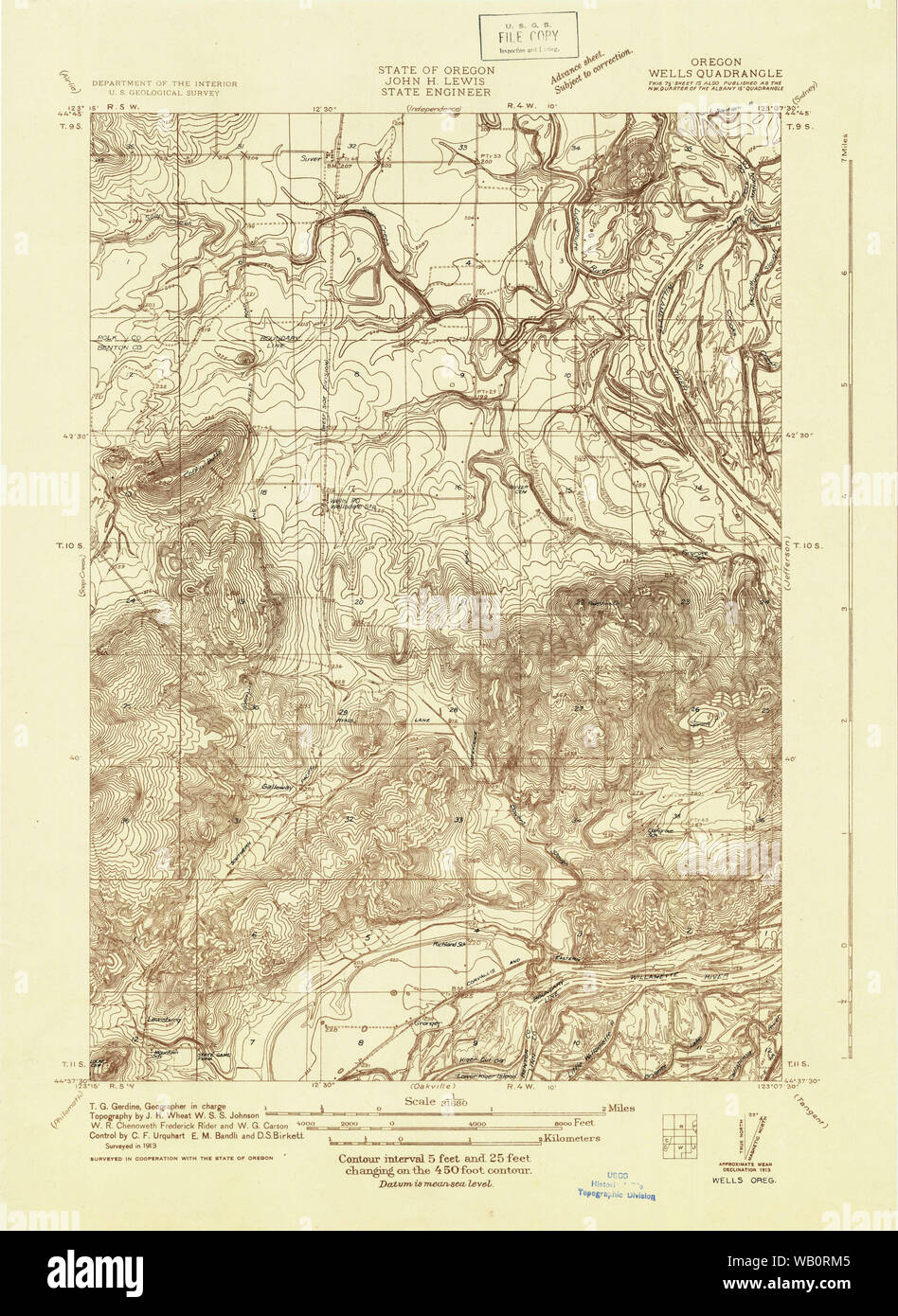 1913 oregon map hi-res stock photography and images - Alamy