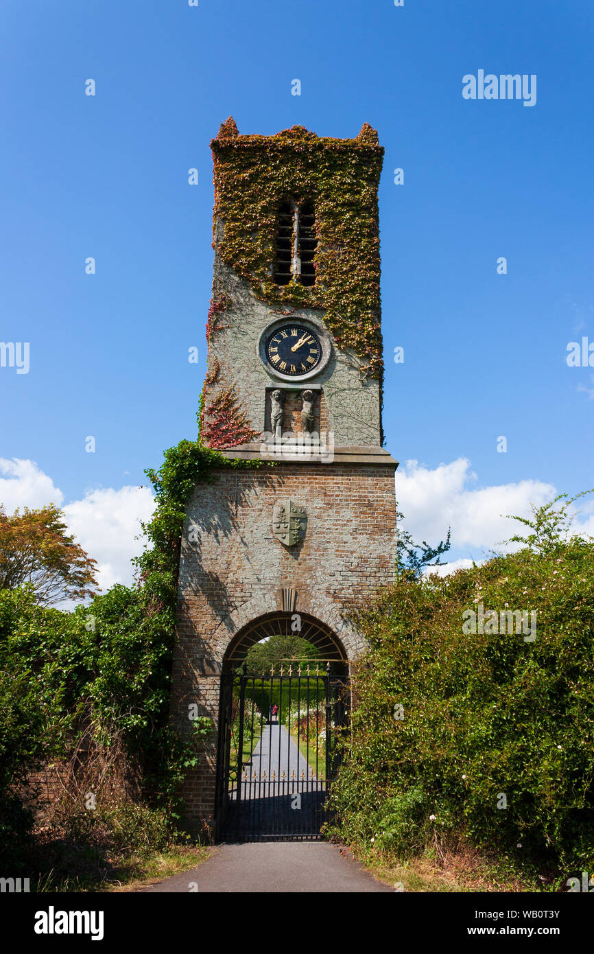 The clock tower (c. 1850) in St Anne's Park, Clontarf, Dublin, Ireland ...