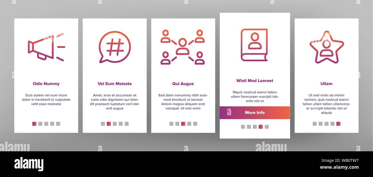 Social Media Onboarding Vector Stock Vector Image & Art - Alamy