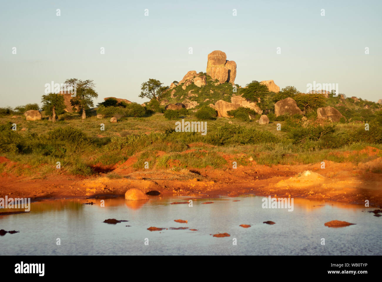 Rock formations along the Dodoma - Singida road in the Manyara-Dodoma ...