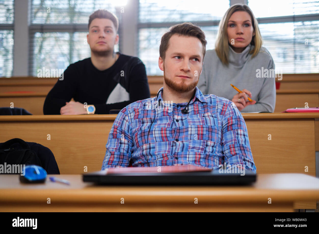 Multinational students in auditorium hi-res stock photography and ...
