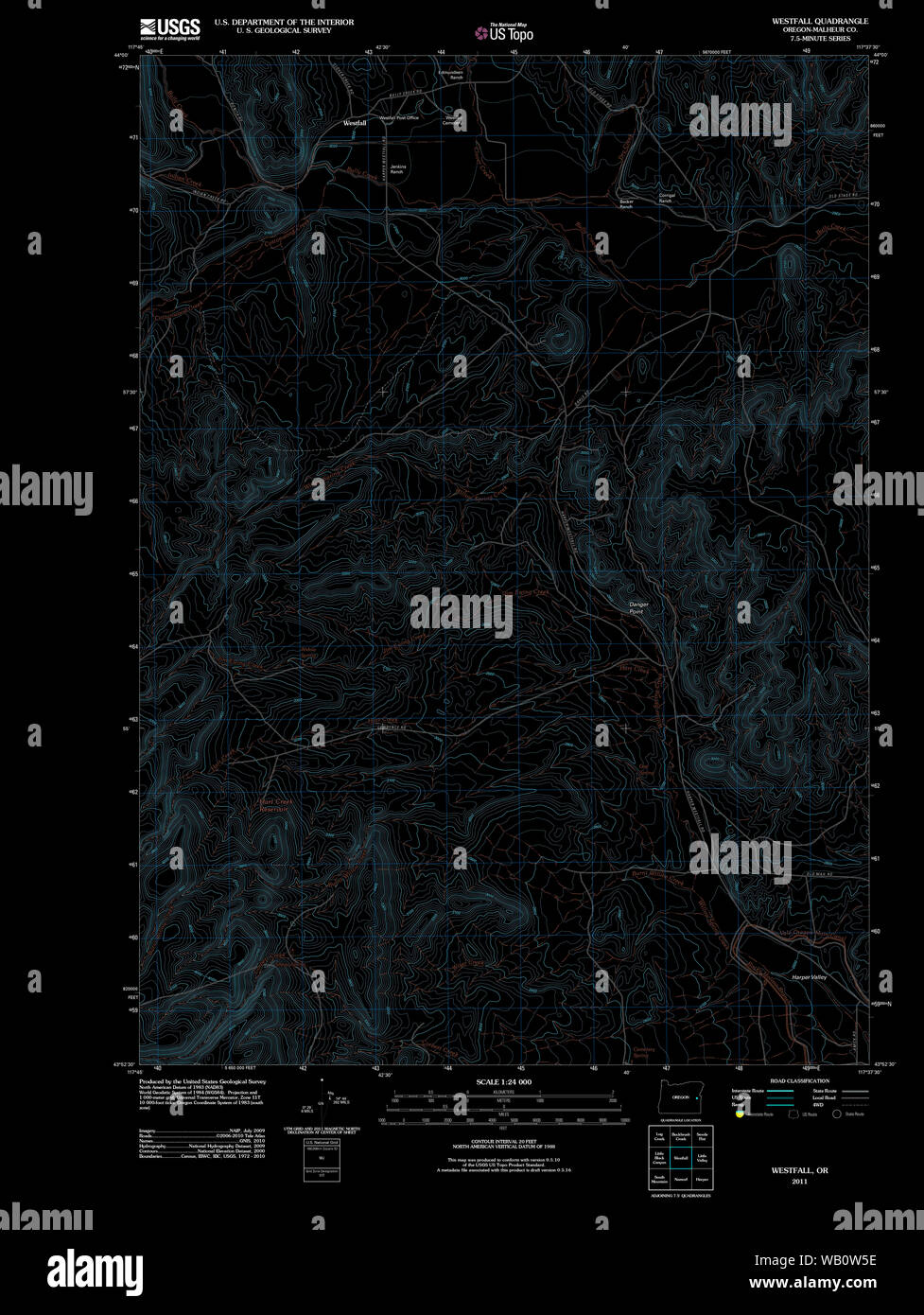 Westfall oregon map hi-res stock photography and images - Alamy