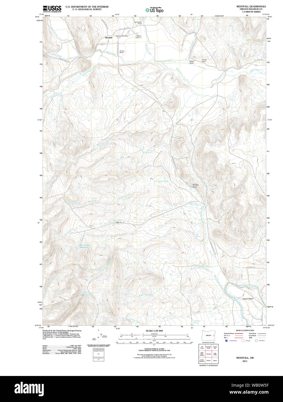 Westfall oregon map Cut Out Stock Images & Pictures - Alamy